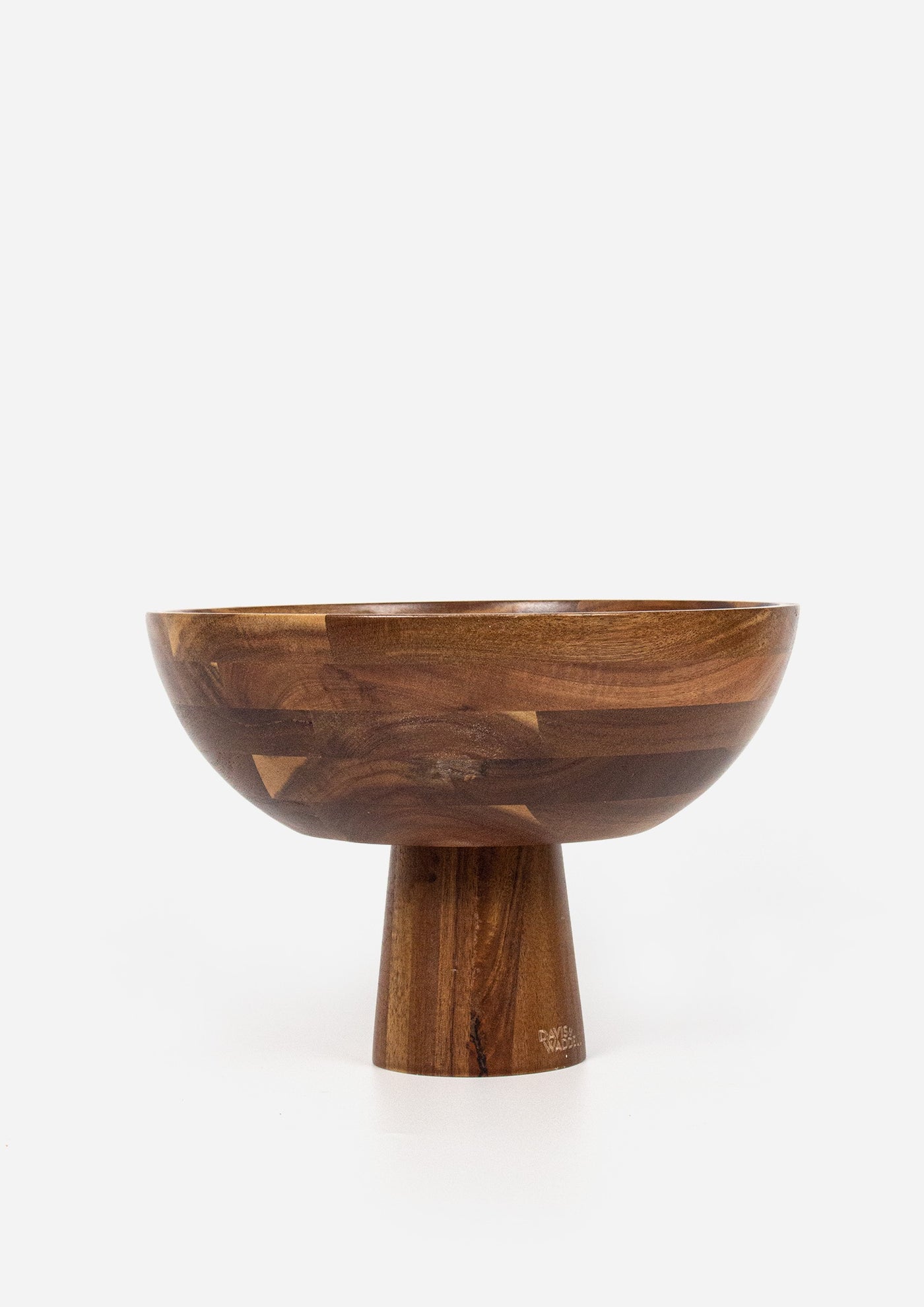 Acacia Wood Raised Serving Bowl