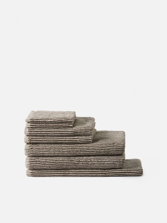 Cocoa Stripe Towel Range
