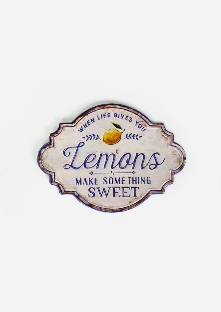 Metal Lemon Sign