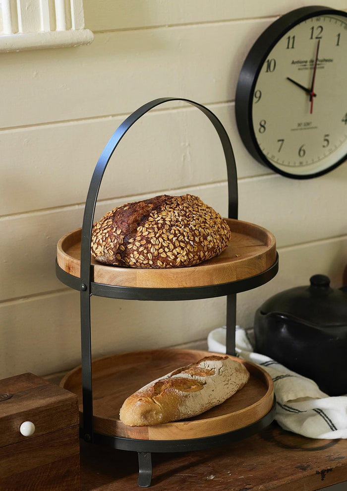 Ploughmans 2 Tier Cake Stand