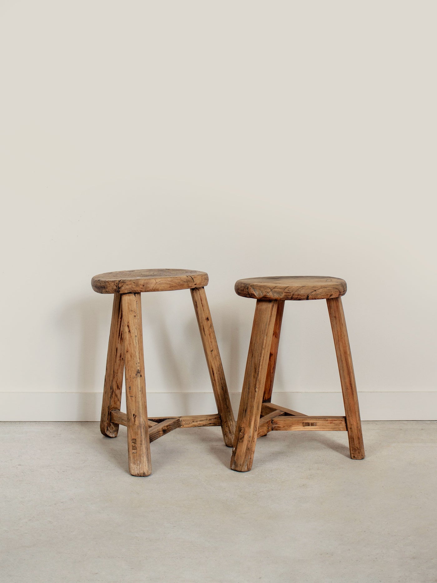Vintage Large Round Stool