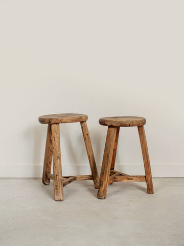 Vintage Large Round Stool